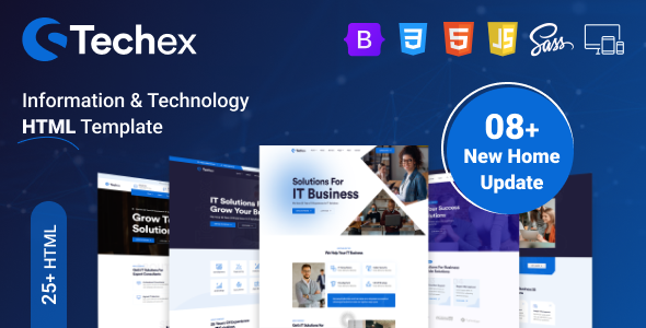 Techex - Information & Technology HTML Template by RRdevs | ThemeForest